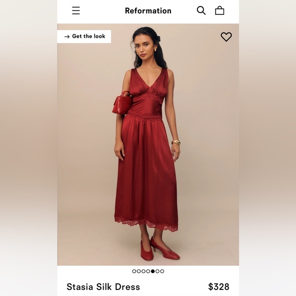 Reformation | Dresses | Reformation Stasia Silk Dress Size 2 | Poshmark
